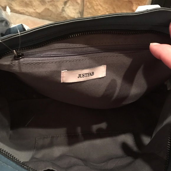 JustFab | Bags | Blue Satchel Crossbody Handbag Nwt | Poshmark